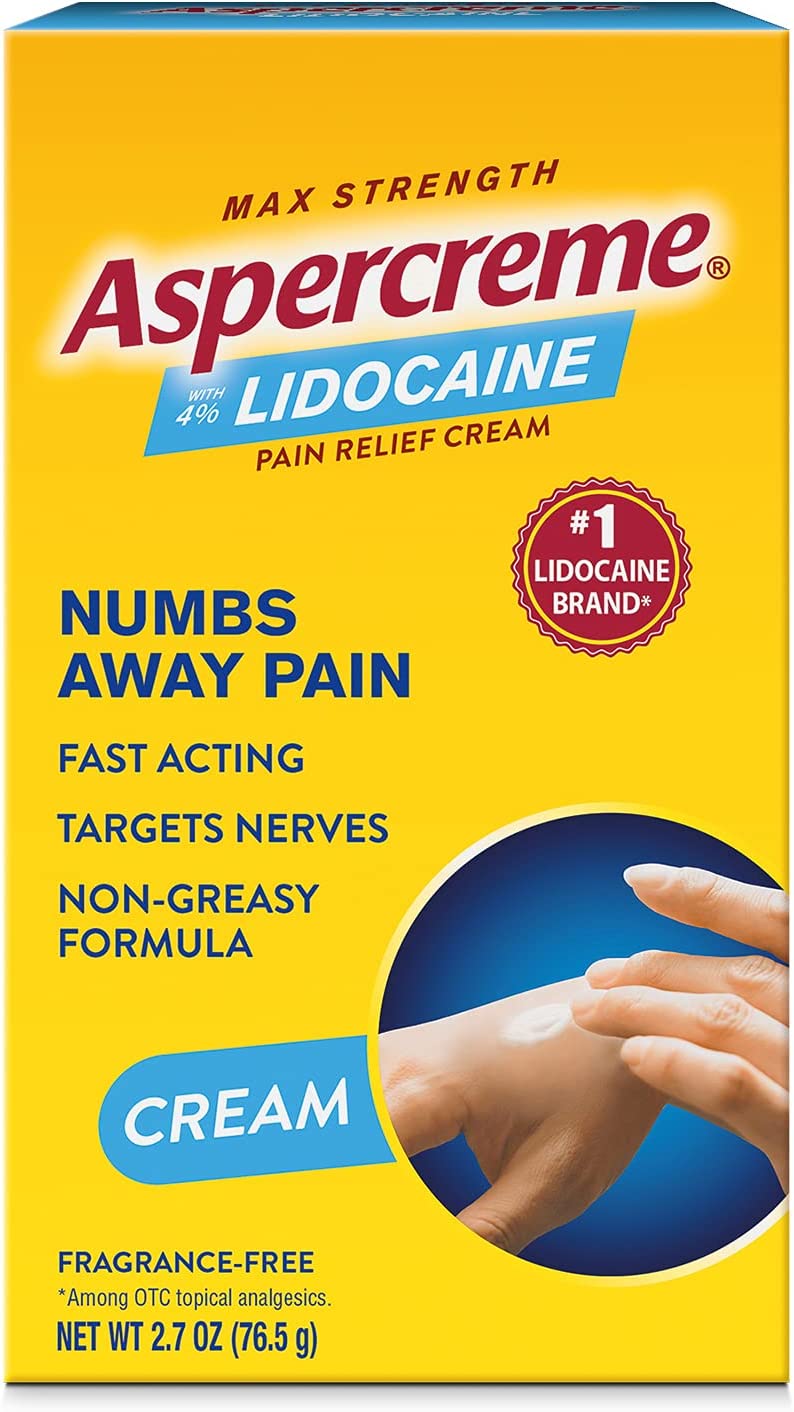 Aspercreme Lidocaine Maximum Strength Pain Relief Cream – Direct FSA